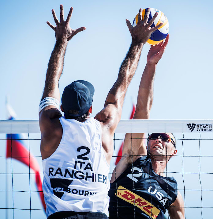 Cheng-Hughes top Scoles-Flint for Volleyball World Torquay Elite 16 ...