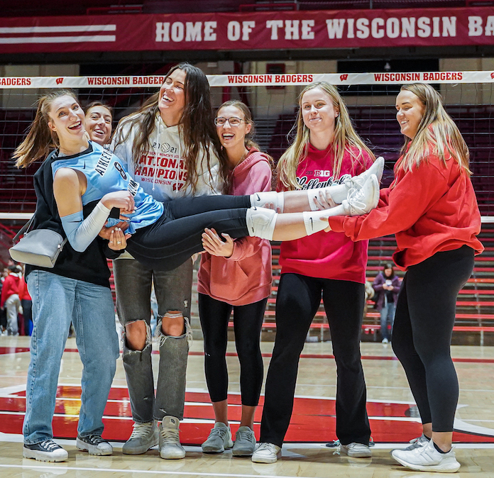 Happy Hilley homecoming with Athletes Unlimited at Wisconsin ...