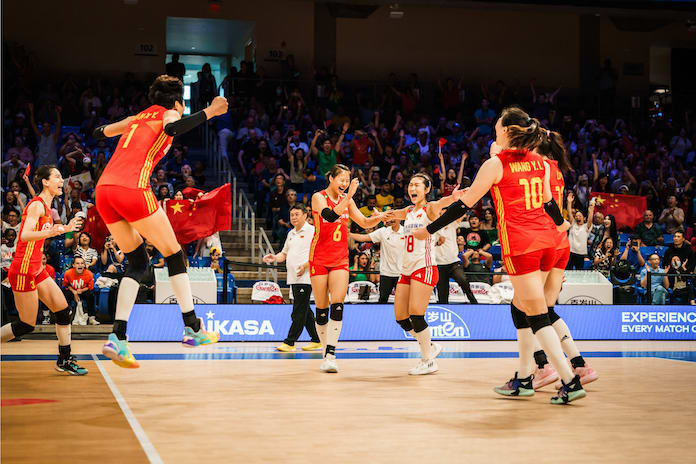 China ousts Brazil, plays Poland in Volleyball Nations League ...