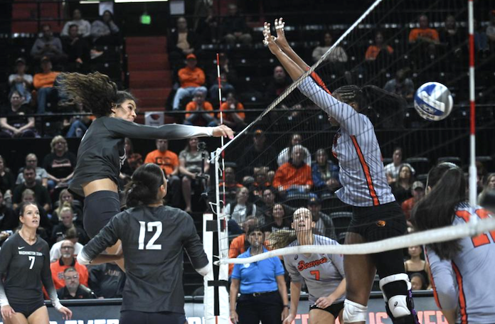 NCAA volleyball: Texas upends BYU; Washington St. sweeps; WMU, UNLV win ...