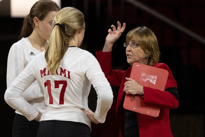Miami's Condit to retire after 40 years; AVCA Poll, POW; NCAA ...