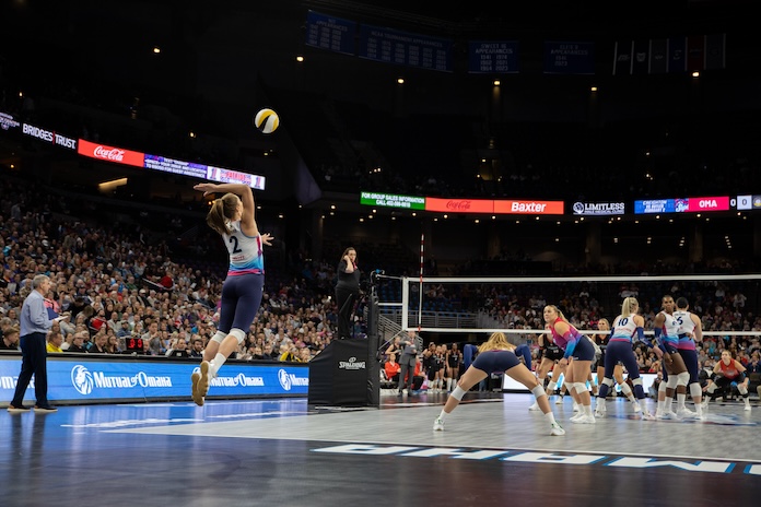 "History was made tonight" as Atlanta beats Omaha in Pro Volleyball Federation opener ...