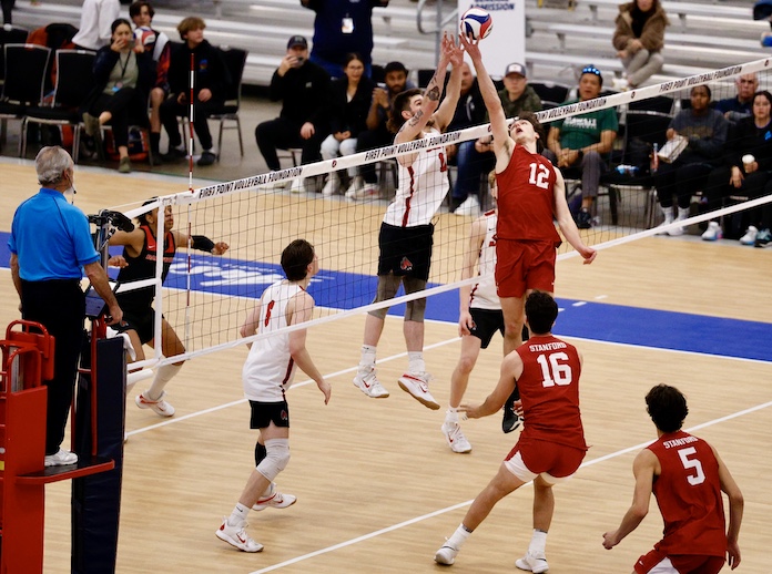 Stanford stays undefeated with four-set win over Ball State ...