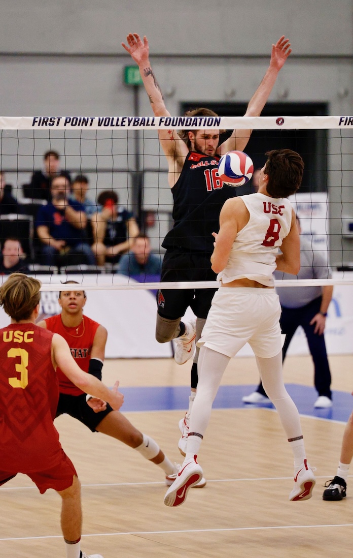 NCAA volleyball: USC beats Ball St. in First Point Challenge ...