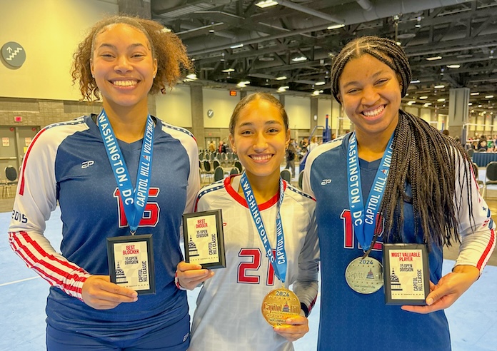 Girls club volleyball Dream Team: Bardin, Doolan, Telly, Sandberg ...